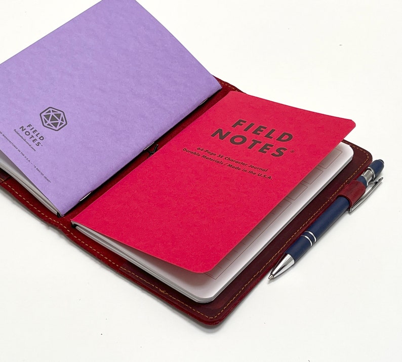 Gamer Leather Notebook DND 5e GM and Player Refillable Journal - Etsy
