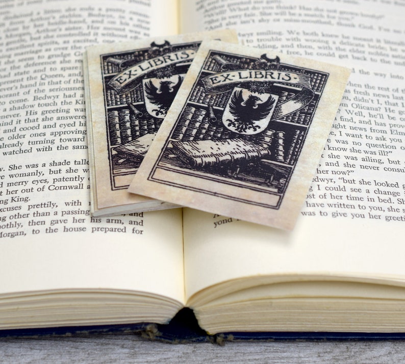 Medieval Book Plates: Set of 24 Heraldic Bookplates With - Etsy