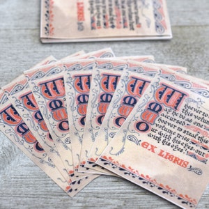 Medieval Bookplates: Book Curses, Self-adhesive Stickers Set of 24 - Etsy