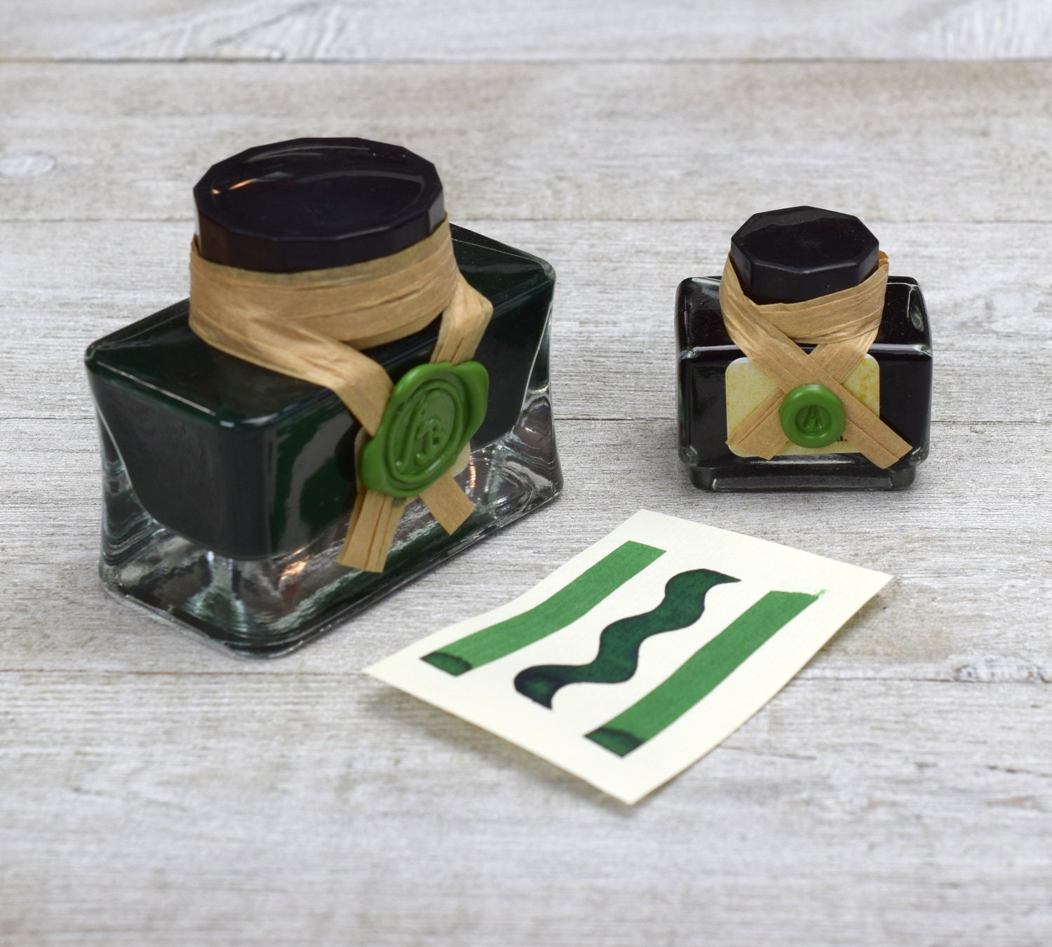 Green Calligraphy Ink for Quills and Dip Pens Irish Emerald | Etsy