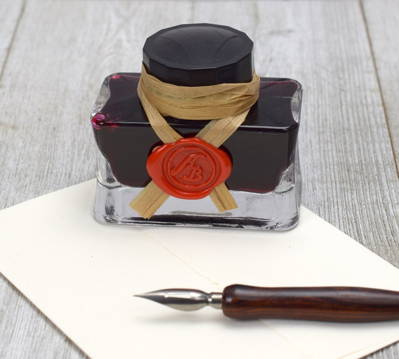 Red Calligraphy Ink for Quills and Dip Pens Scarlet Scoundrel | Etsy