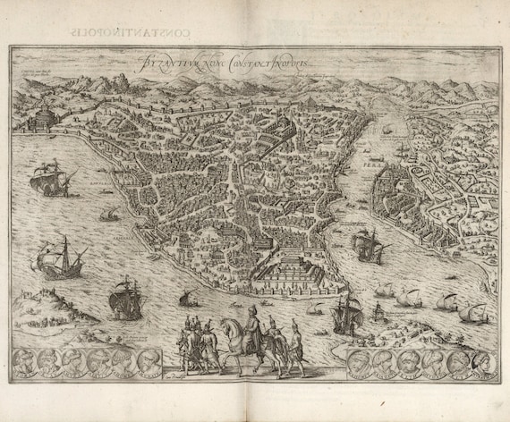 Constantinople Istanbul Map Universal Magazine, Istanbul