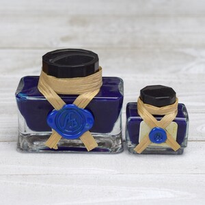 Blue Calligraphy Ink for Quills and Dip Pens, Sapphire Sea Writing Ink ...