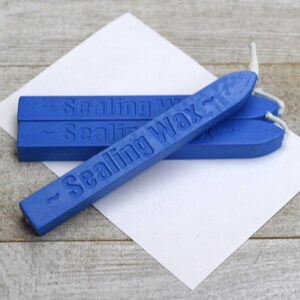 Blue Sealing Wax Stick With Wick - Etsy