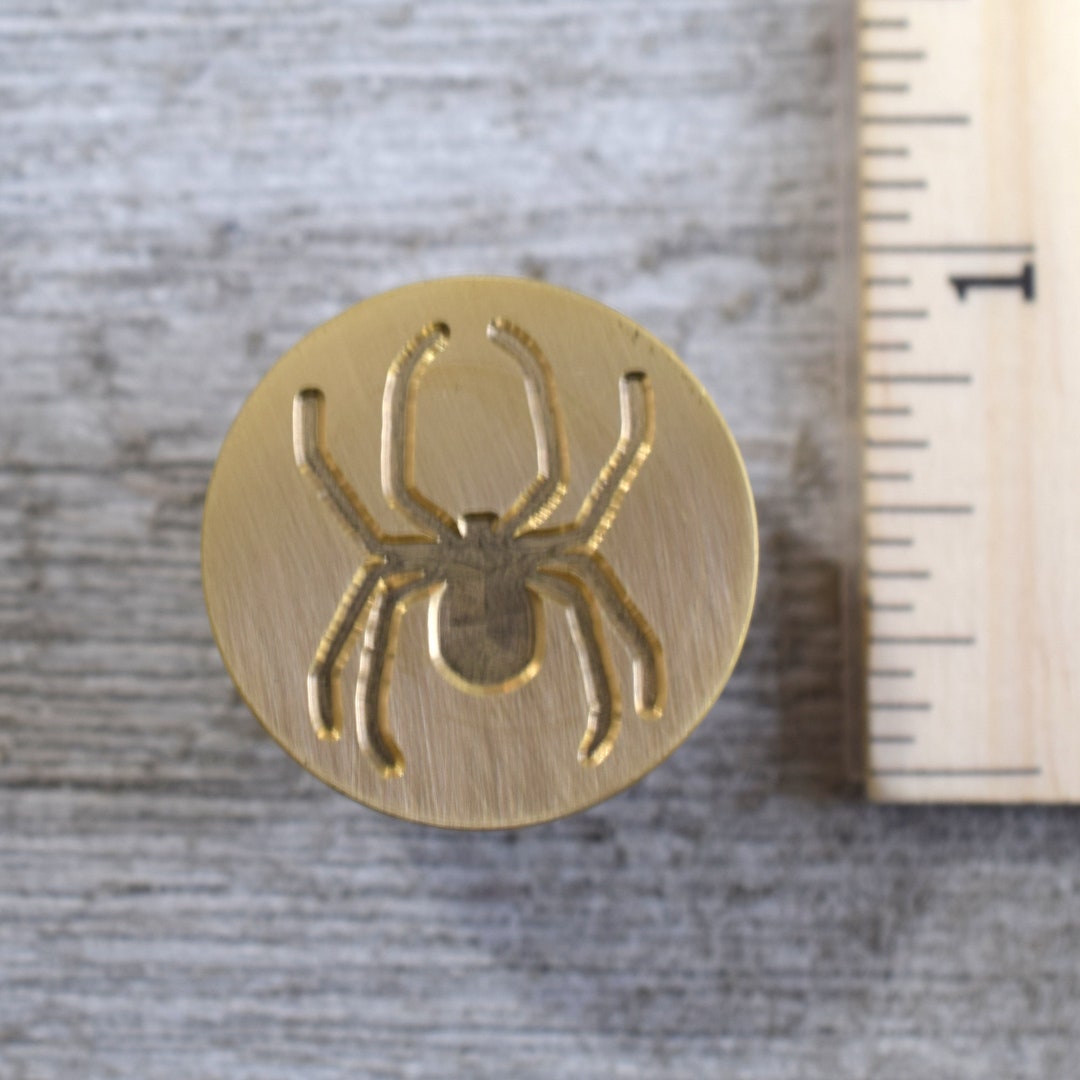 Spider Wax Seal Stamp // Black Widow Brass Stamp - Etsy