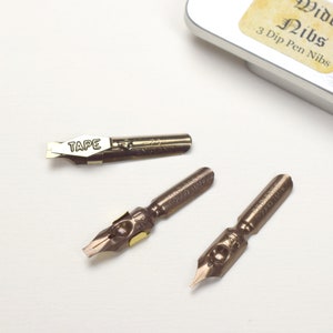 Wide Calligraphy Nibs With Broad Tips for Dip Pens and Holders, Set of ...