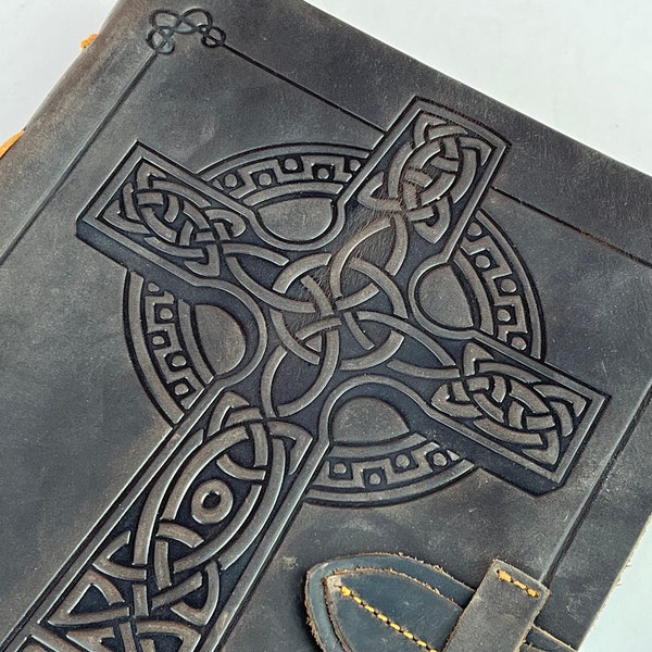 Leather Celtic Bible - Etsy