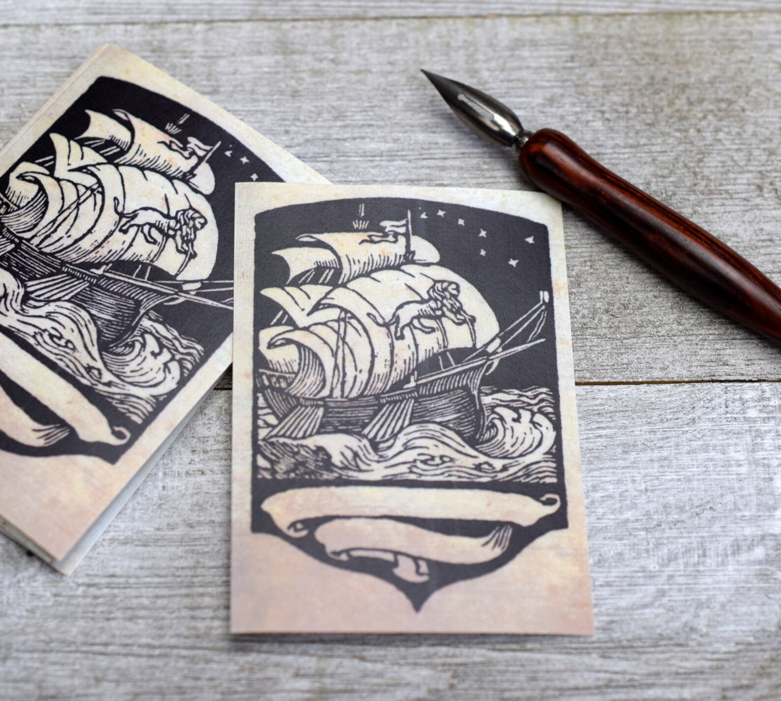Nautical Bookplate: Set of 24 Library Book Plates With Sailing - Etsy