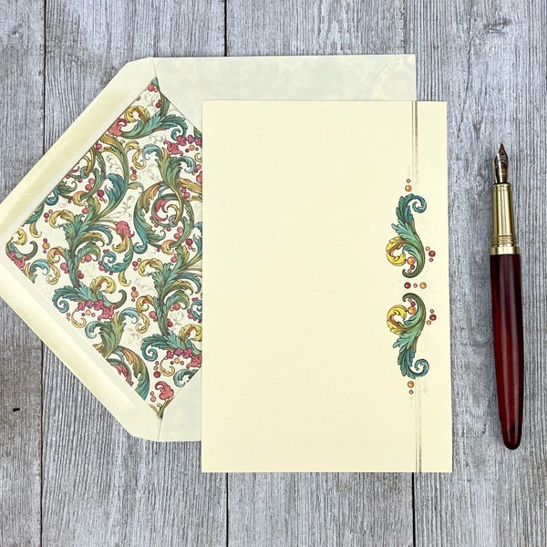 Green and Gold Envelope - Etsy