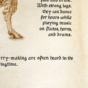 Faun Satyr Pan Charcoal Style Drawing Mythological Creatures Fine Art ...