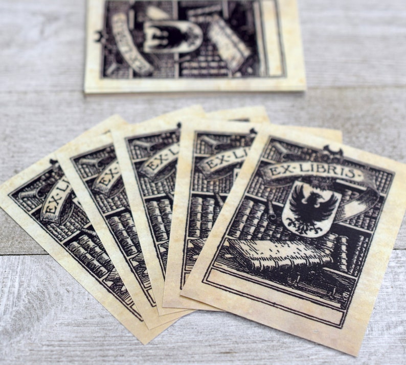 Medieval Book Plates: Set of 24 Heraldic Bookplates With - Etsy