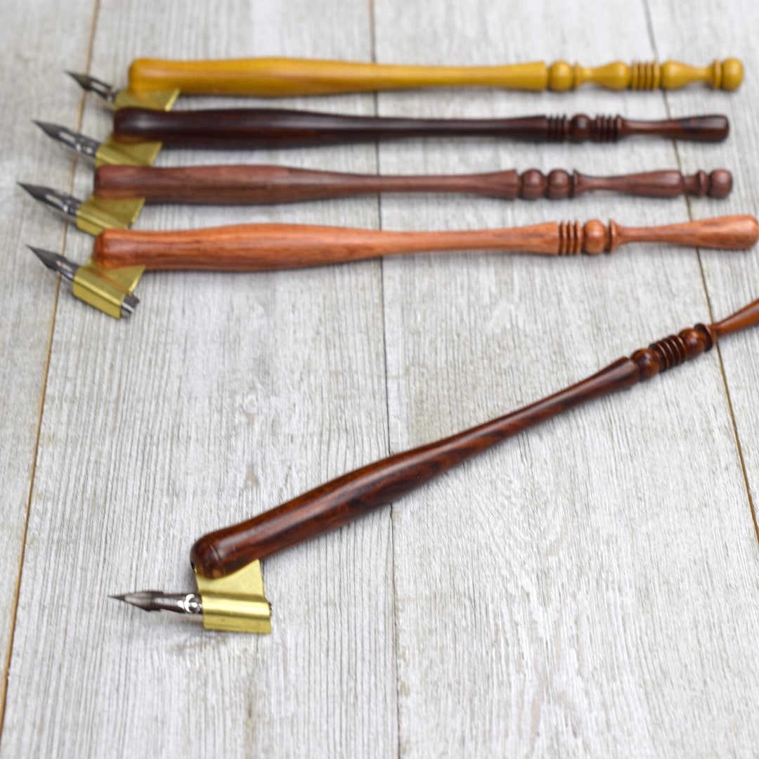 Wood Oblique Calligraphy Pen (one in Choice of Colors) - Etsy