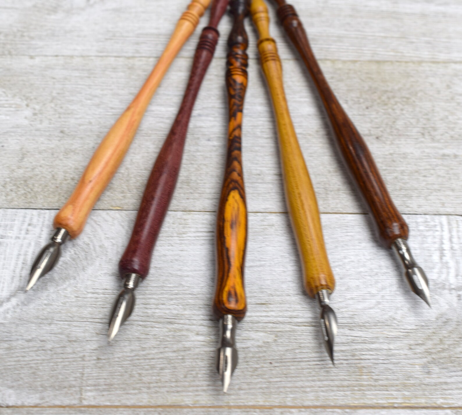 Handmade Wood Calligraphy Dip Pen Holder one in Choice of - Etsy UK