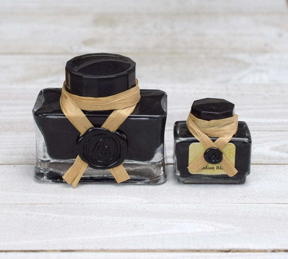 Deep Black Calligraphy Ink for Quills and Dip Pens Sumi Ink - Etsy
