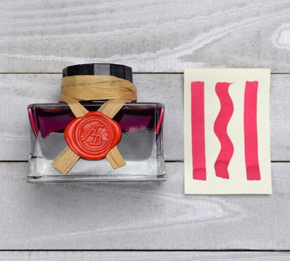 Red Calligraphy Ink for Quills and Dip Pens Scarlet Scoundrel | Etsy