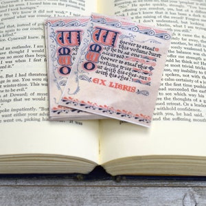 Medieval Bookplates: Book Curses, Self-adhesive Stickers Set of 24 - Etsy