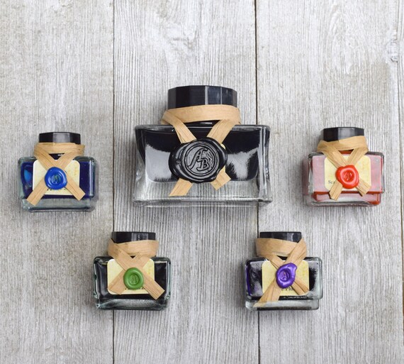 Set of 5 Calligraphy Inks for Quills and Dip Pens Writing Ink | Etsy