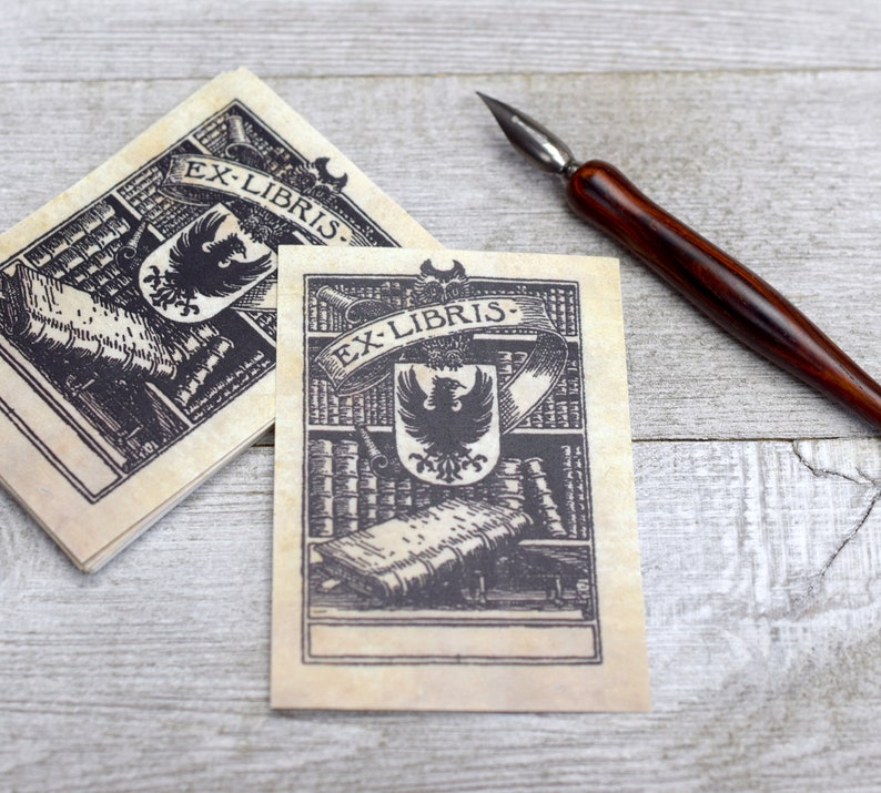 Medieval Book Plates: Set of 24 Heraldic Bookplates With - Etsy