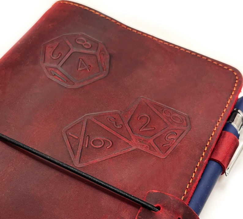 Gamer Leather Notebook DND 5e GM and Player Refillable Journal - Etsy