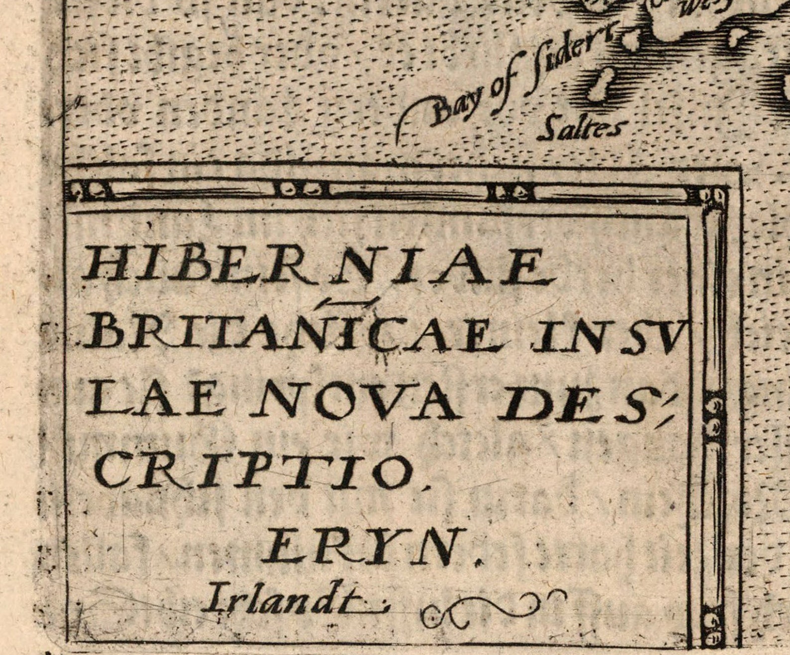 Historical Map of Ireland 17th Century Cartography Art | Etsy