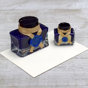 Blue Calligraphy Ink for Quills and Dip Pens, Sapphire Sea Writing Ink ...