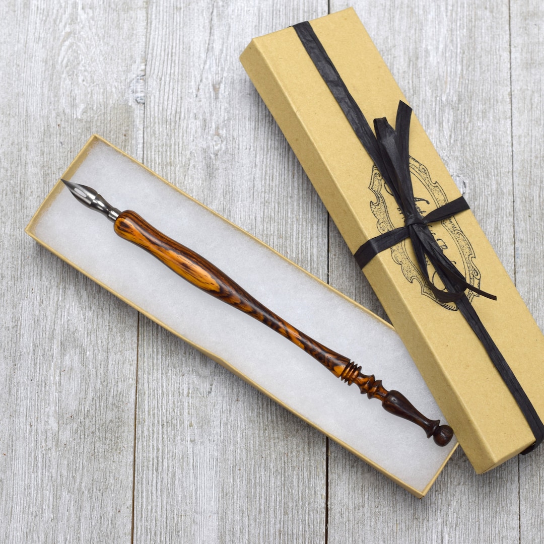 Handmade Wood Calligraphy Dip Pen Holder (one in Choice of Colors) - Etsy