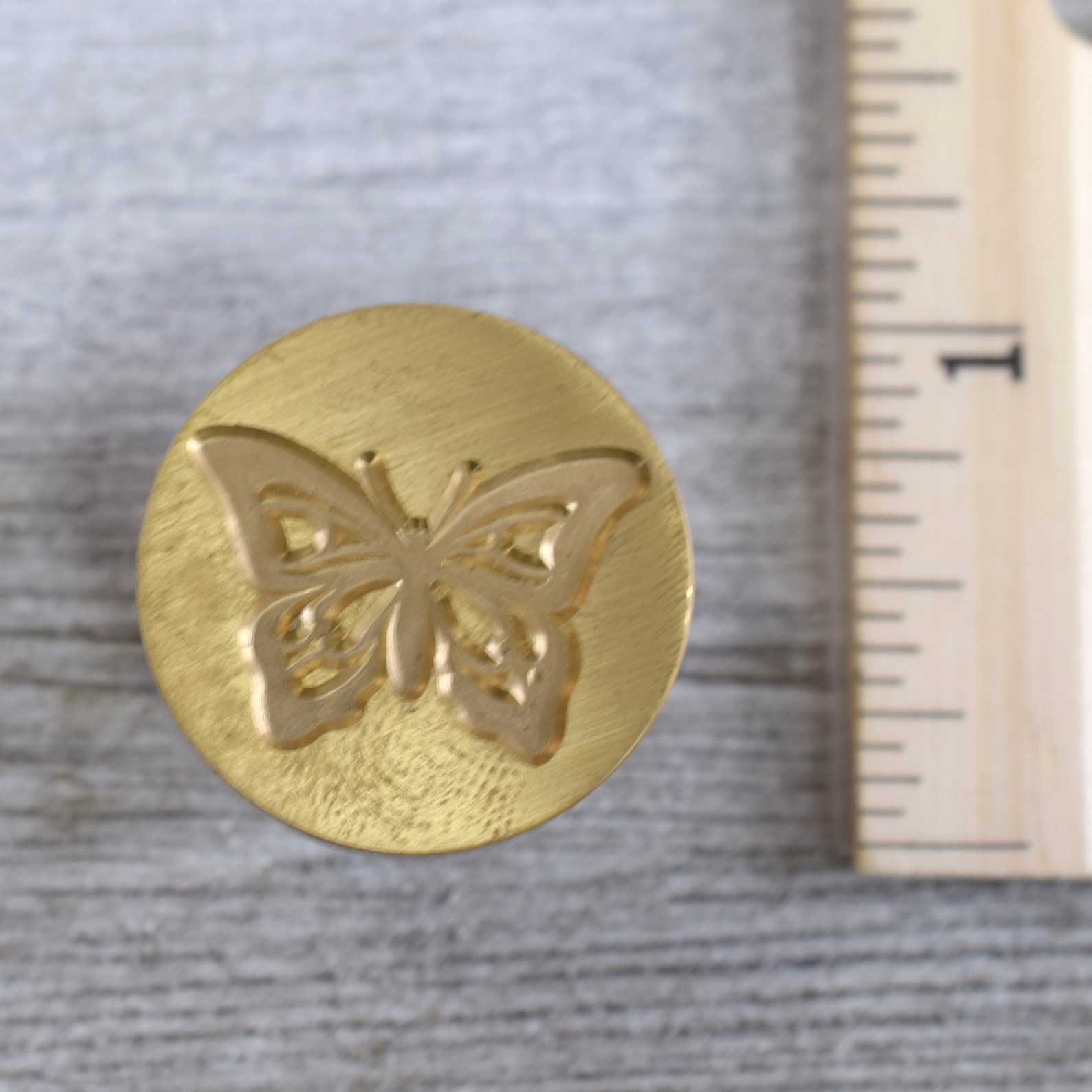 Butterfly Wax Seal Stamp // Winged Insect Brass Stamp for Crafting and ...