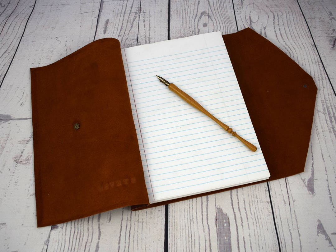 Refillable Leather Notebook for Letter-size Paper Personalized With ...