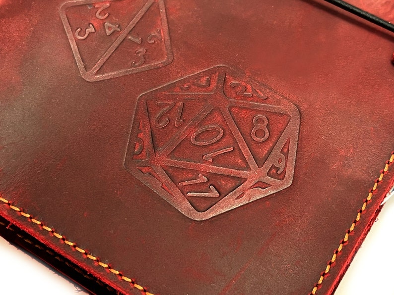 Gamer Leather Notebook DND 5e GM and Player Refillable Journal - Etsy