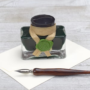 Green Calligraphy Ink for Quills and Dip Pens, Irish Emerald Writing ...