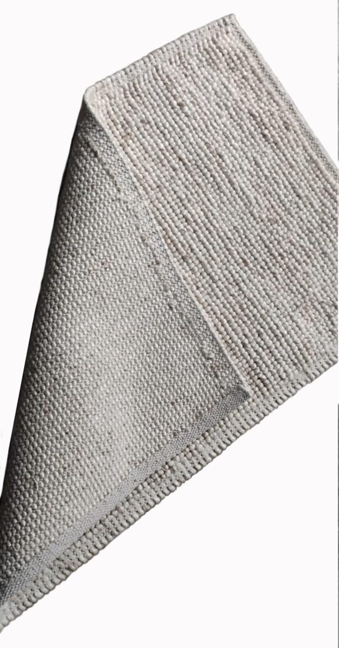 Cozy Cream Wool Rug With Custom Options - Handwoven Chunky Loop Style ...