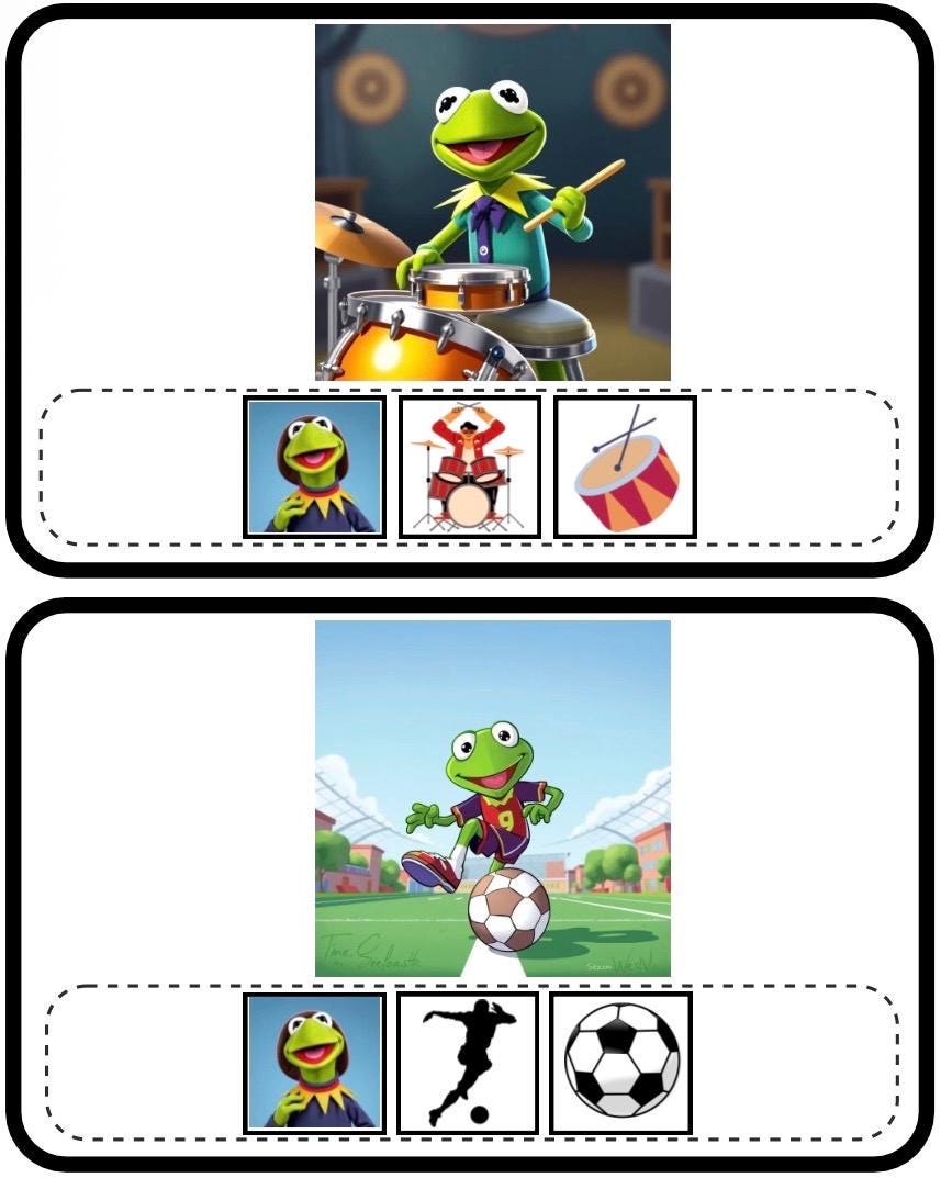 Kermit the Frog the Muppets/sesame Street Sentence Construction ...