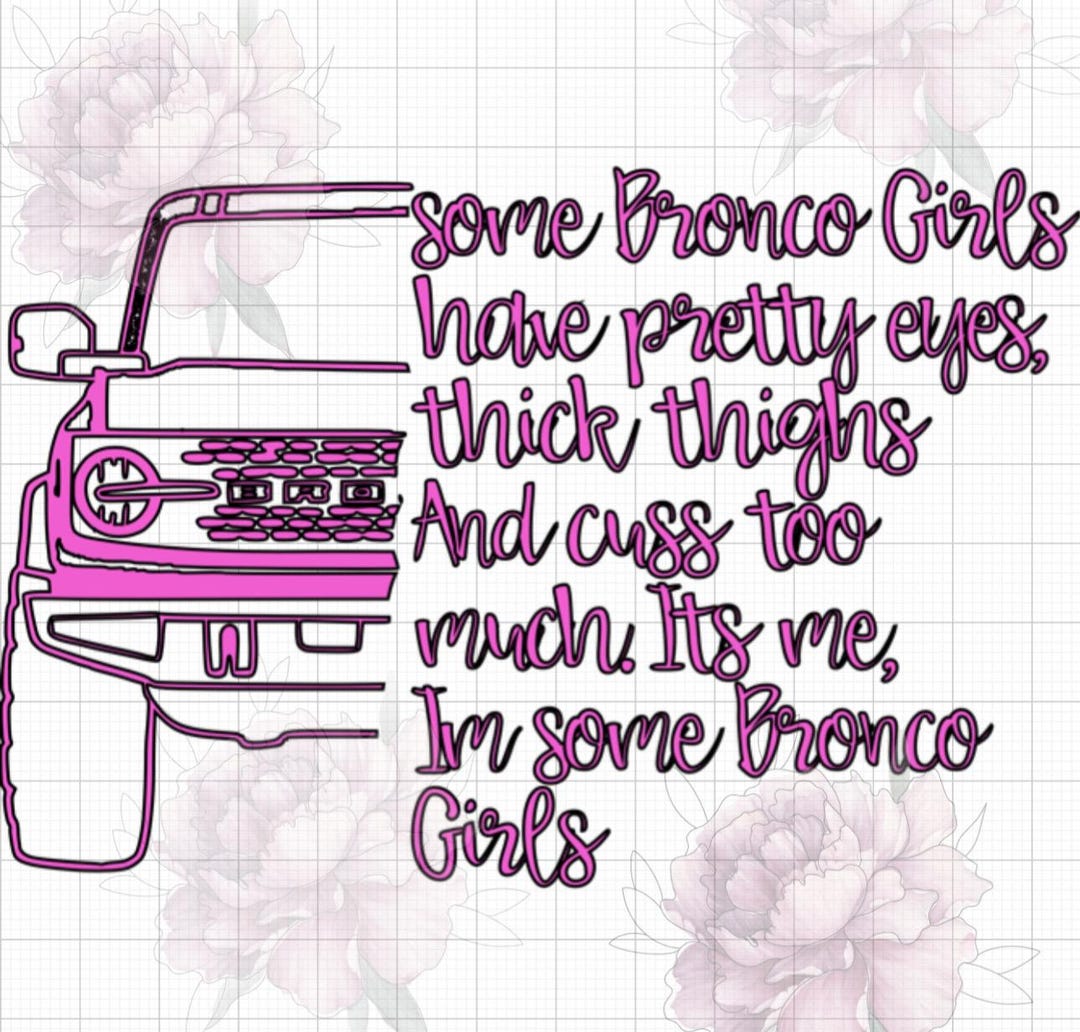 Bronco Girls Decal - Etsy