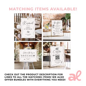 Wedding Cake Menu Template 2 Tier | Editable Printable Cake Flavor Sign ...
