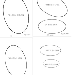 14 Geometric Shapes Template Set | 6 Sizes Each | Printable PDF for ...