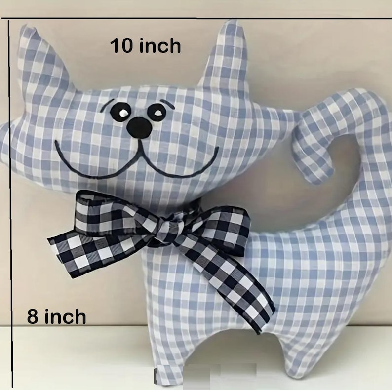 Cat Sewing Pattern, Cat Sewing Pattern With Instructions. Height - 8 ...