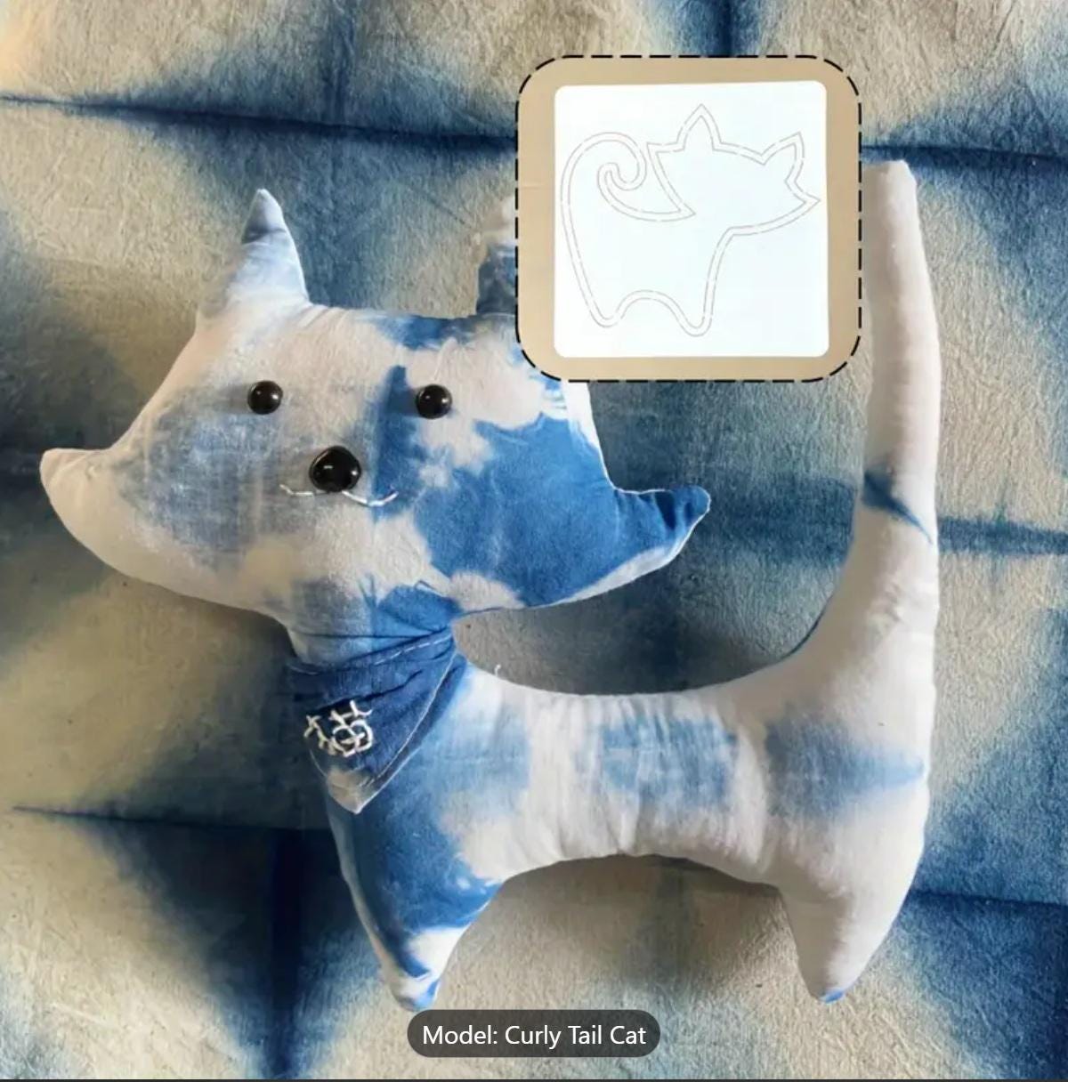 Cat Sewing Pattern, Cat Sewing Pattern With Instructions. Height - 8 ...