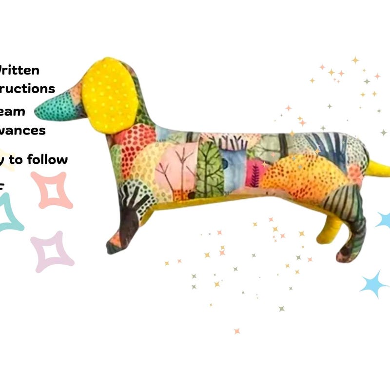 Dachshund Sewing Template - Etsy