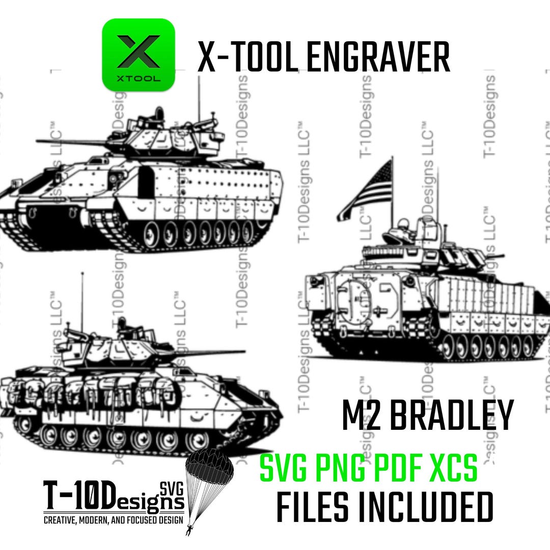 M2 Bradley IFV – Military Vehicle Digital File (svg, Png, Ai, Xcs, Pdf ...