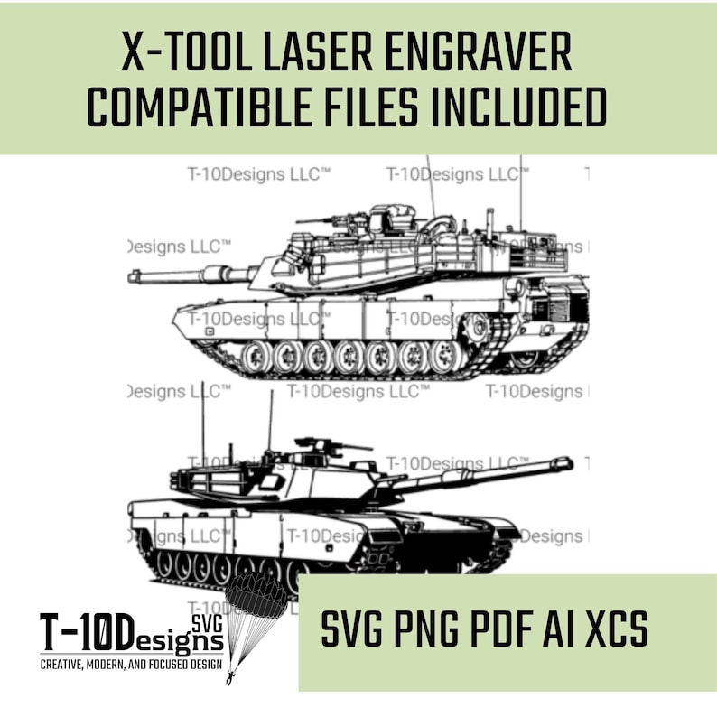 M1A1 Abrams Tank – Military Vehicle Digital File (svg, Png, Ai, Xcs ...
