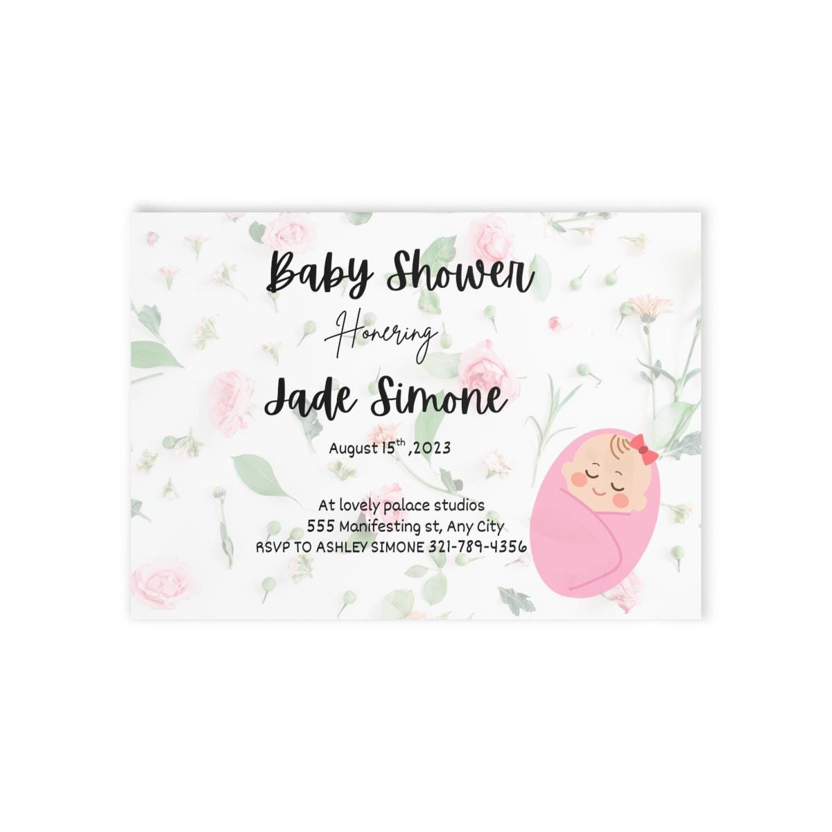 Editable Baby Shower Invitation- Instant Download & Customizable - Etsy