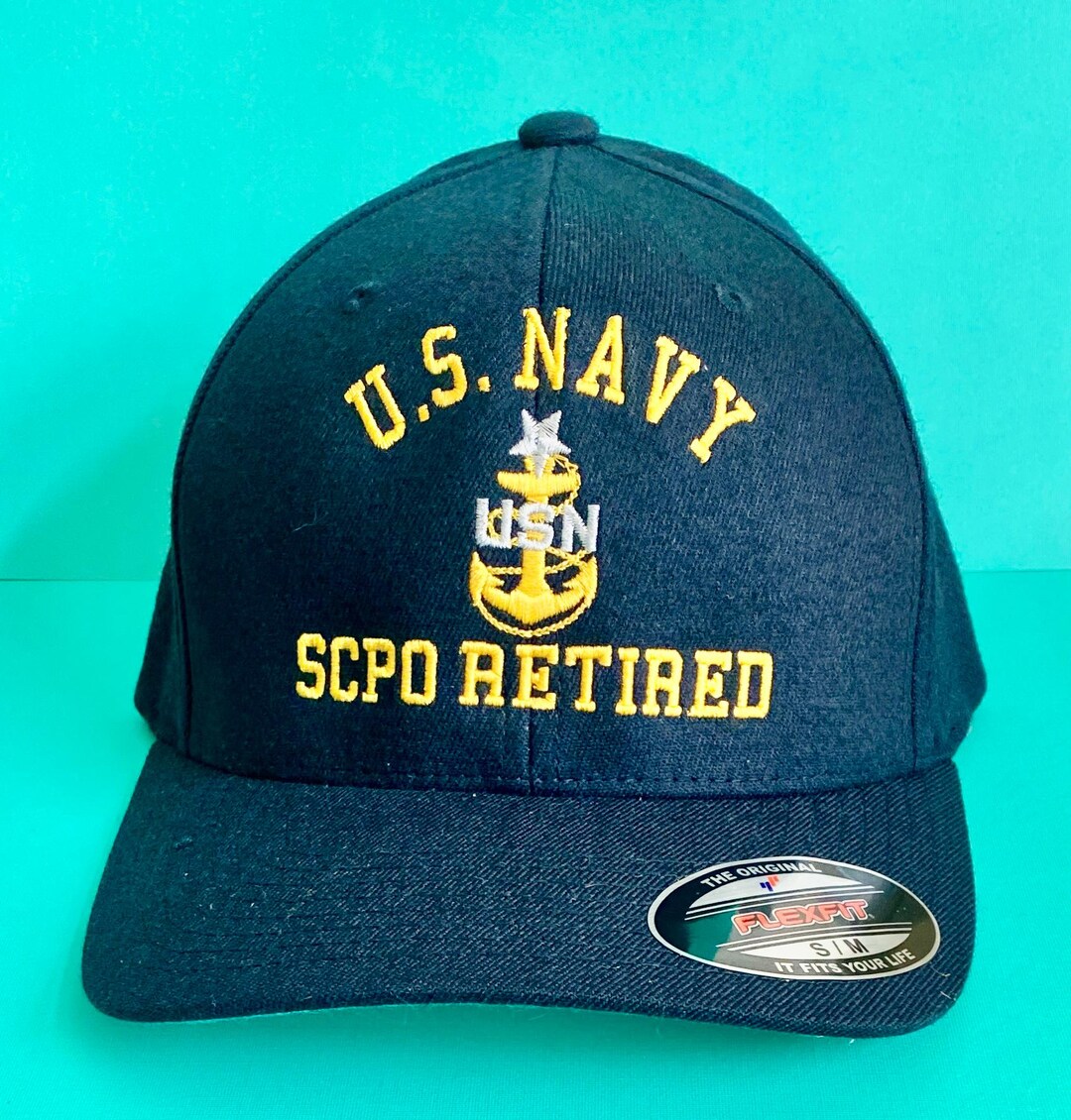 U.S. Navy SCPO- Senior Chief Petty Officer - Retired -S/M -dark Navy - Etsy