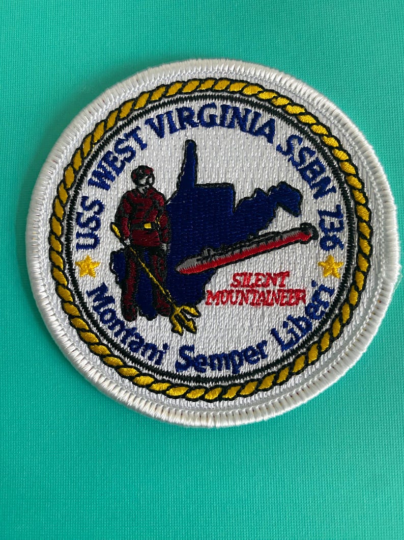 US Navy USS West Virginia SSBN-736- Boat Patch / Logo / Ships Crest ...