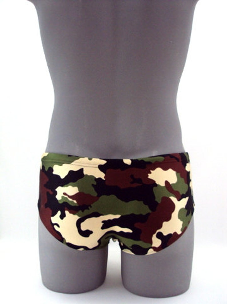 Army Green Camouflage Print Men Brief Square Cut - Etsy