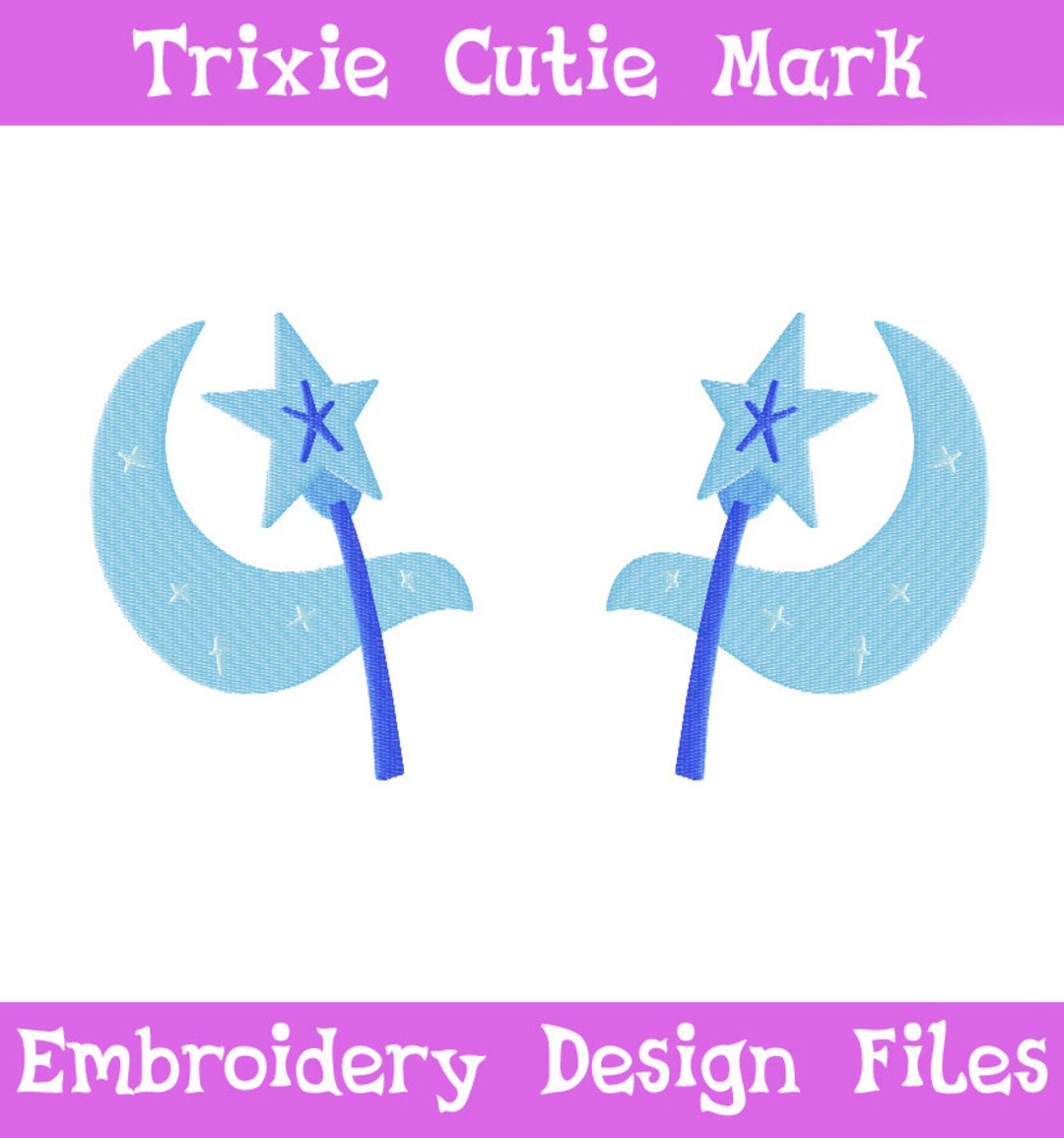 PES FILES: Trixie Cutie Mark Embroidery Machine Design - Etsy