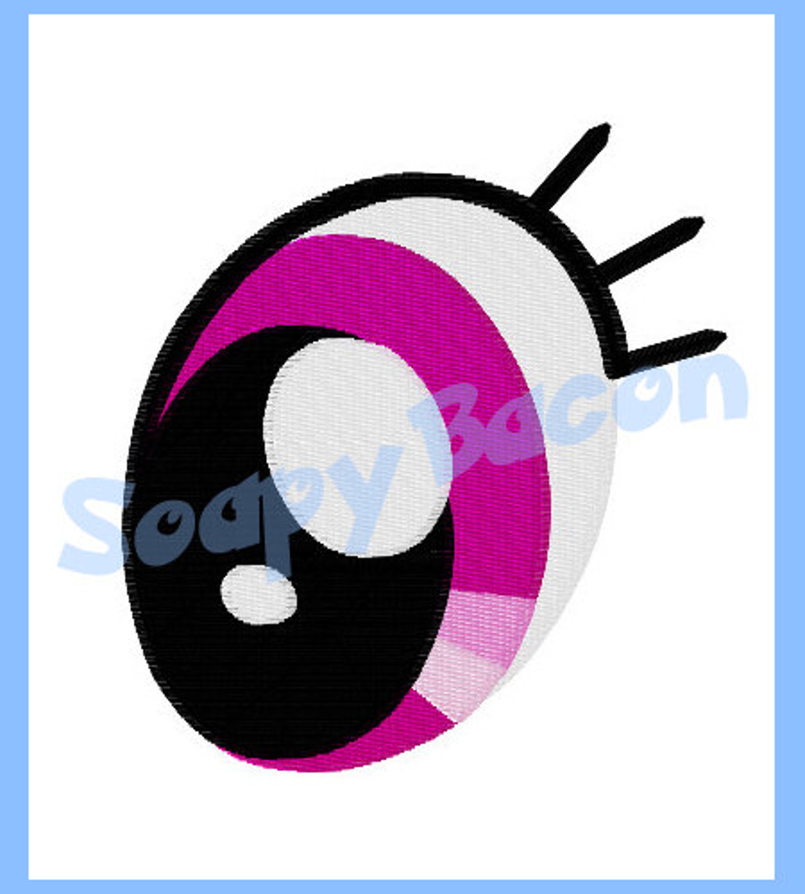 PES FILES: Rainbow Dash Eyes Embroidery Machine Design - Etsy