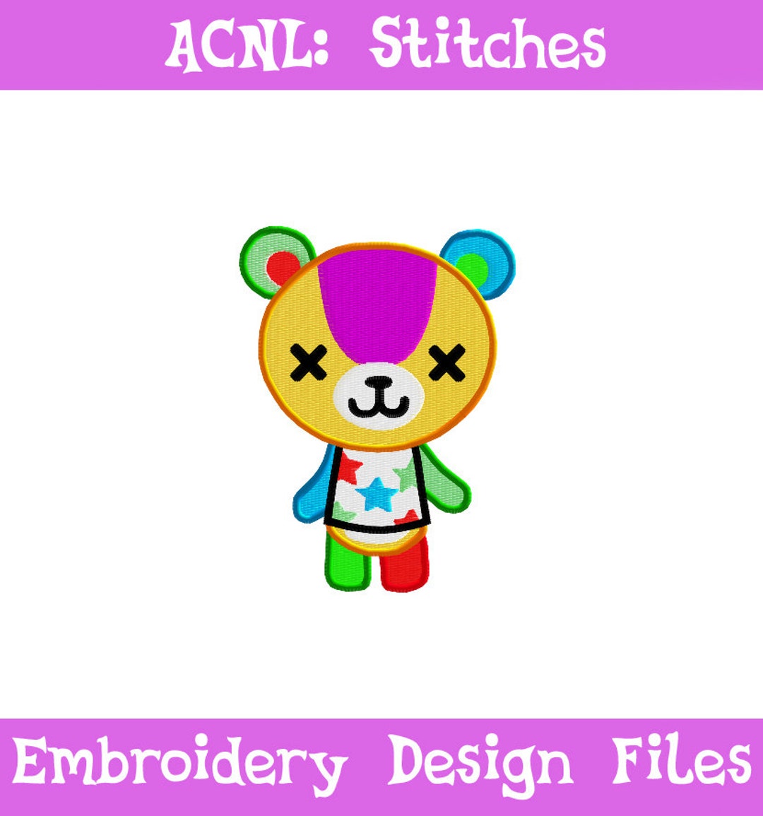 PES & HUS FILES: Stitches Villager Acnl - Embroidery Machine Design ...