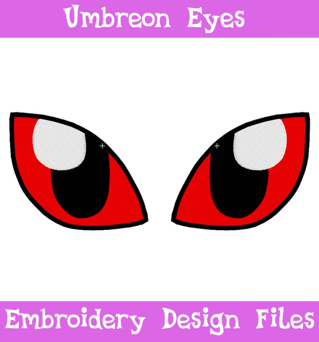 EMBROIDERY FILES: Umbreon Eyes - Embroidery Machine Design - Etsy