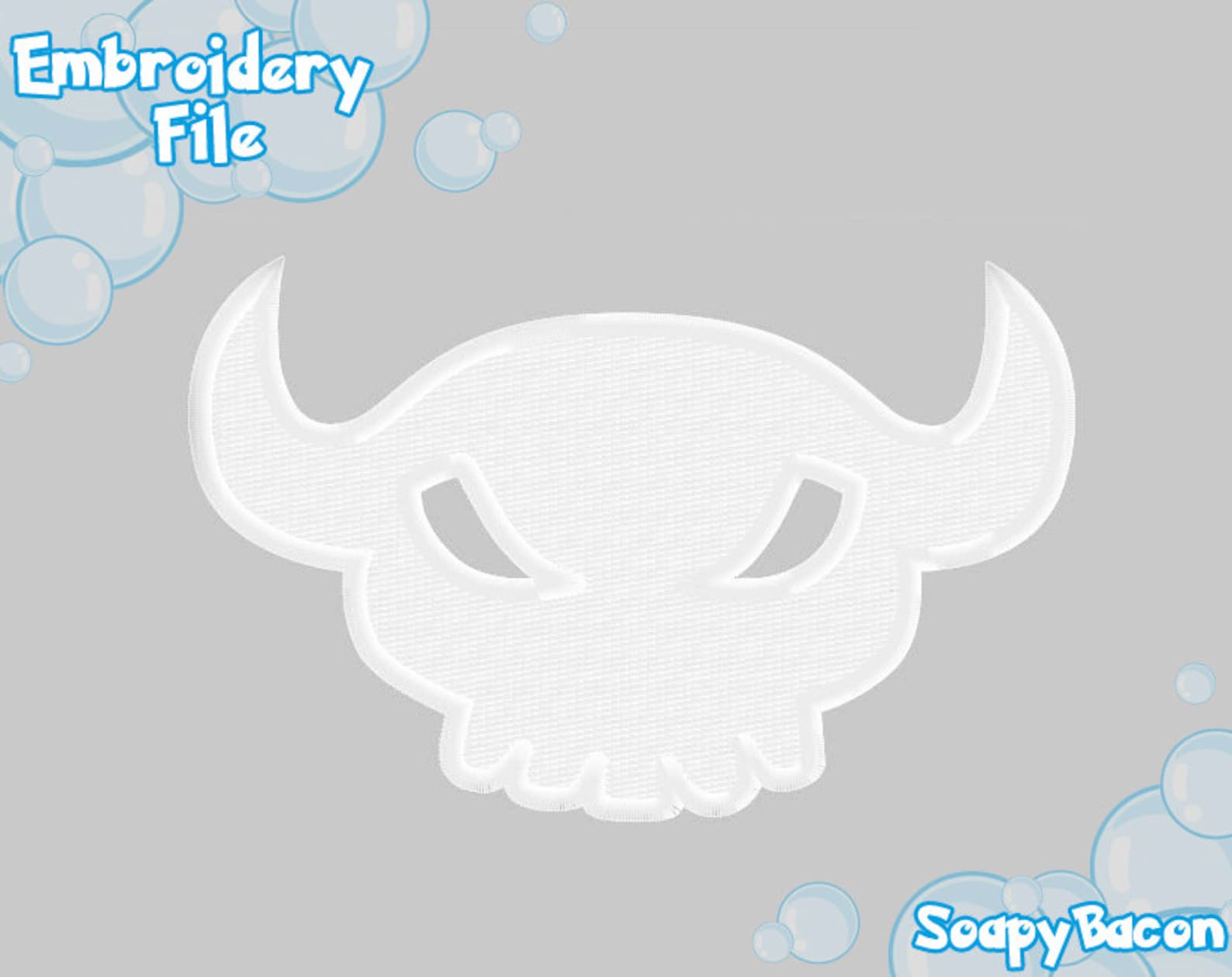 EMBROIDERY FILES: Toothless Tail Skull Embroidery Machine - Etsy