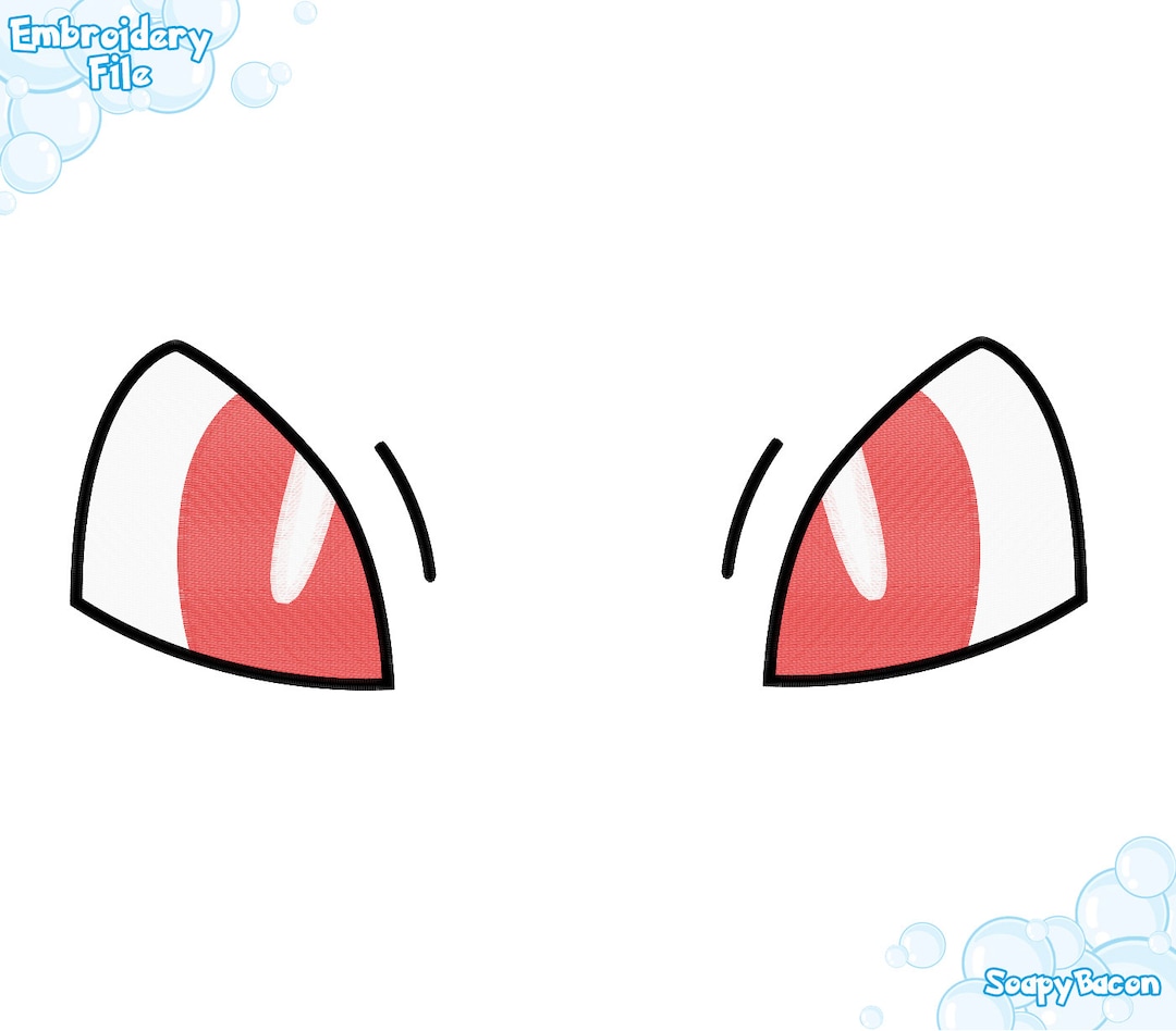 EMBROIDERY FILES: Bulbasaur Eyes - Pokemon - Embroidery Machine Design ...